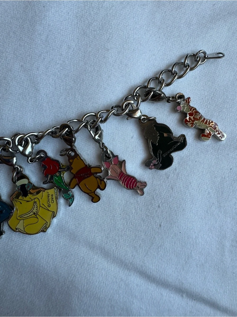 Disney | Jewelry | Disney Charm Bracelet With 5 Charms Princess Mickey ...